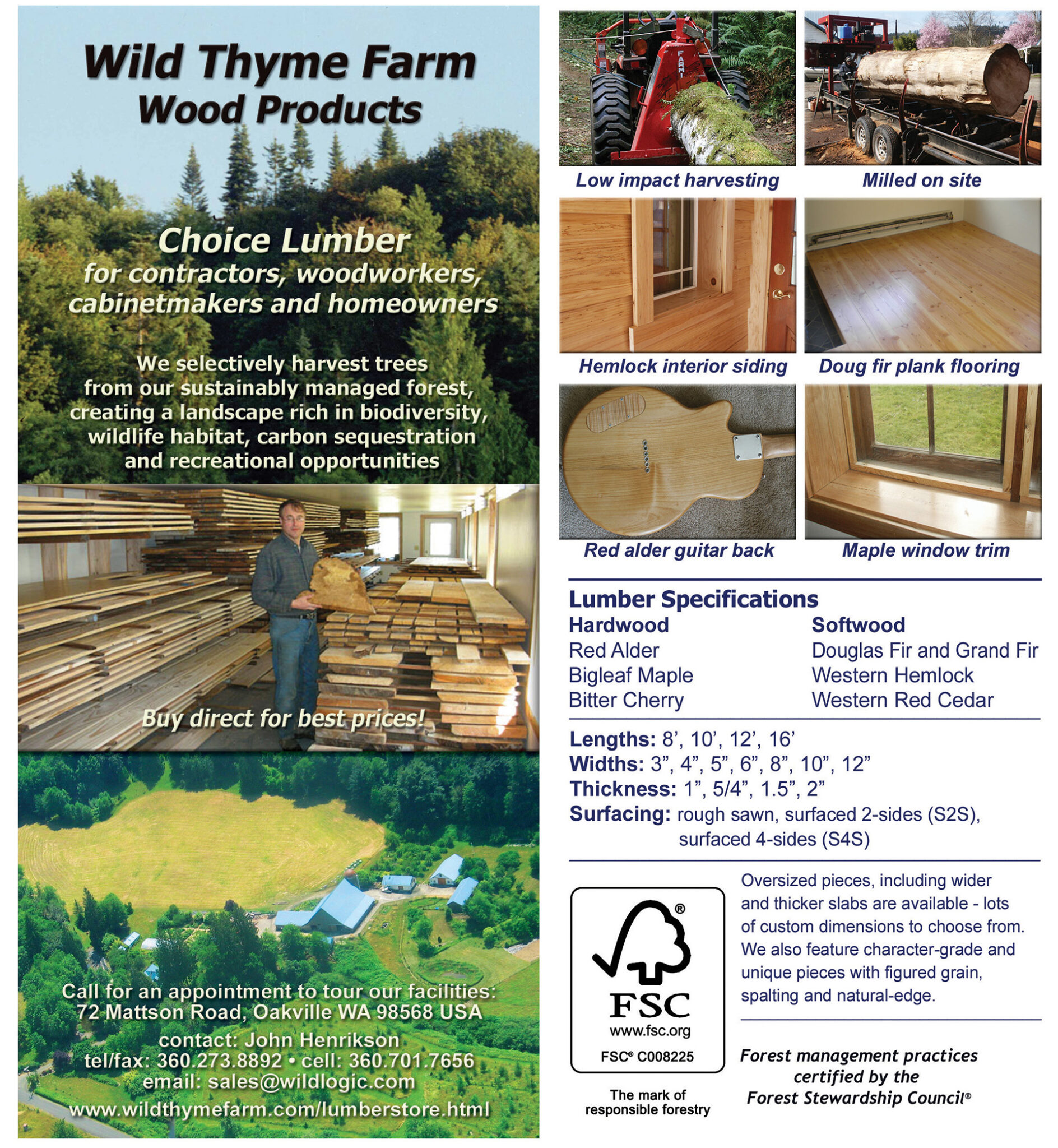Wood Products | Wild Thyme Farm